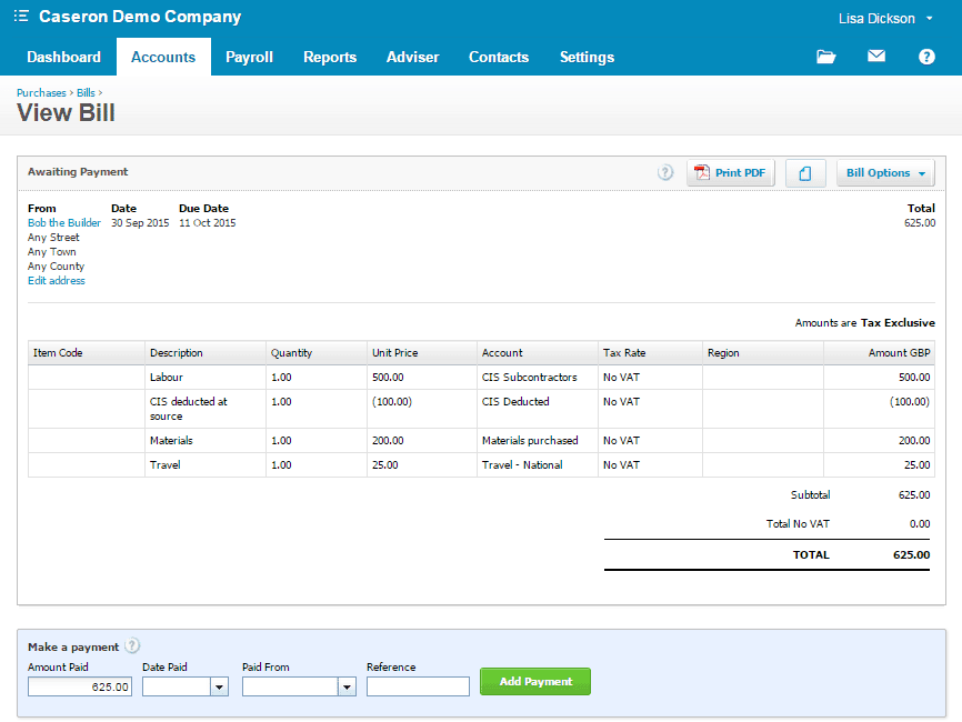 Accounting for CIS - Caseron Cloud Accounting
