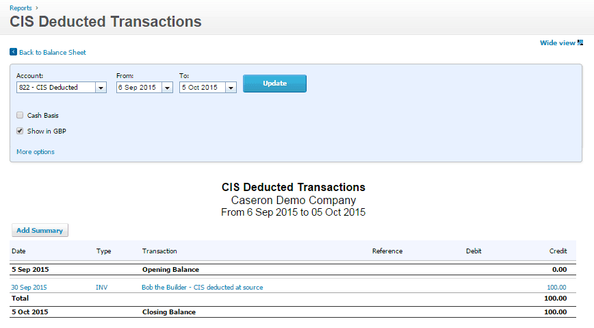 Accounting for CIS - Caseron Cloud Accounting
